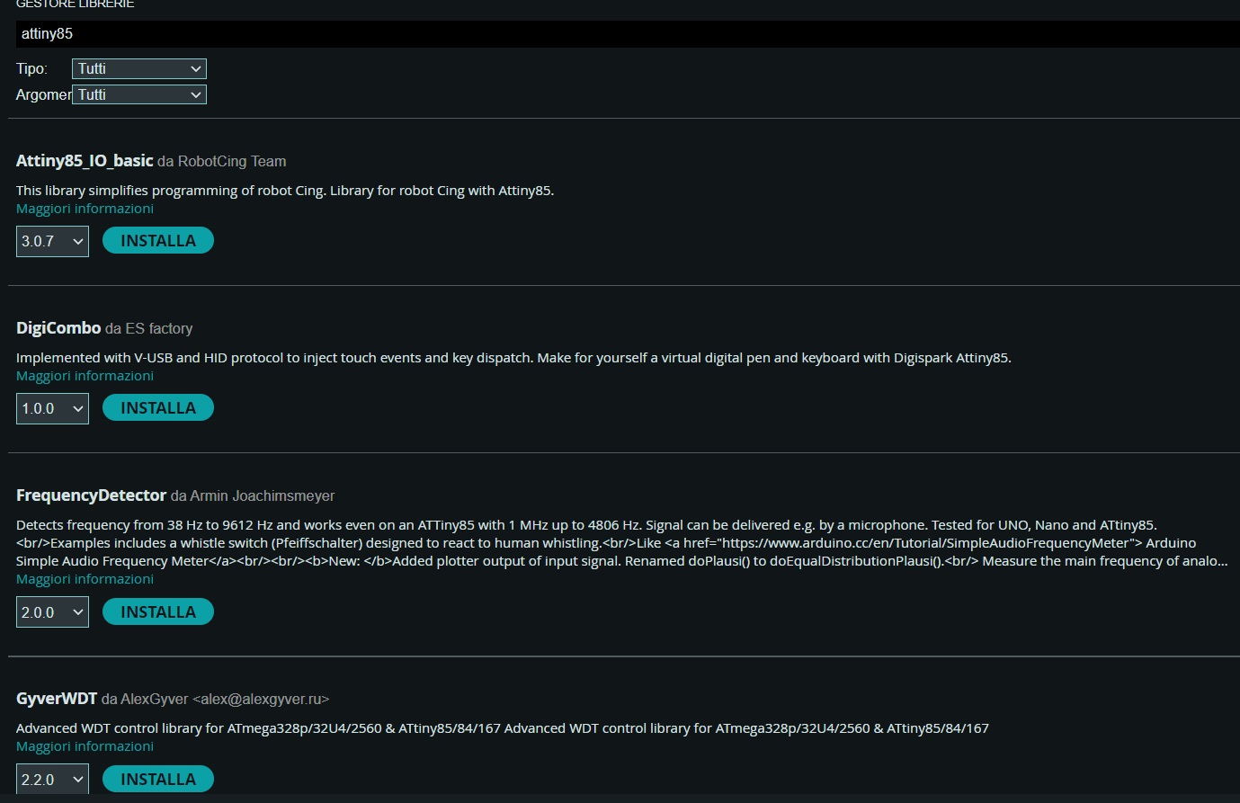 Errore caricamento bootloader per Attiny85 con ArduinoUno - Software ...