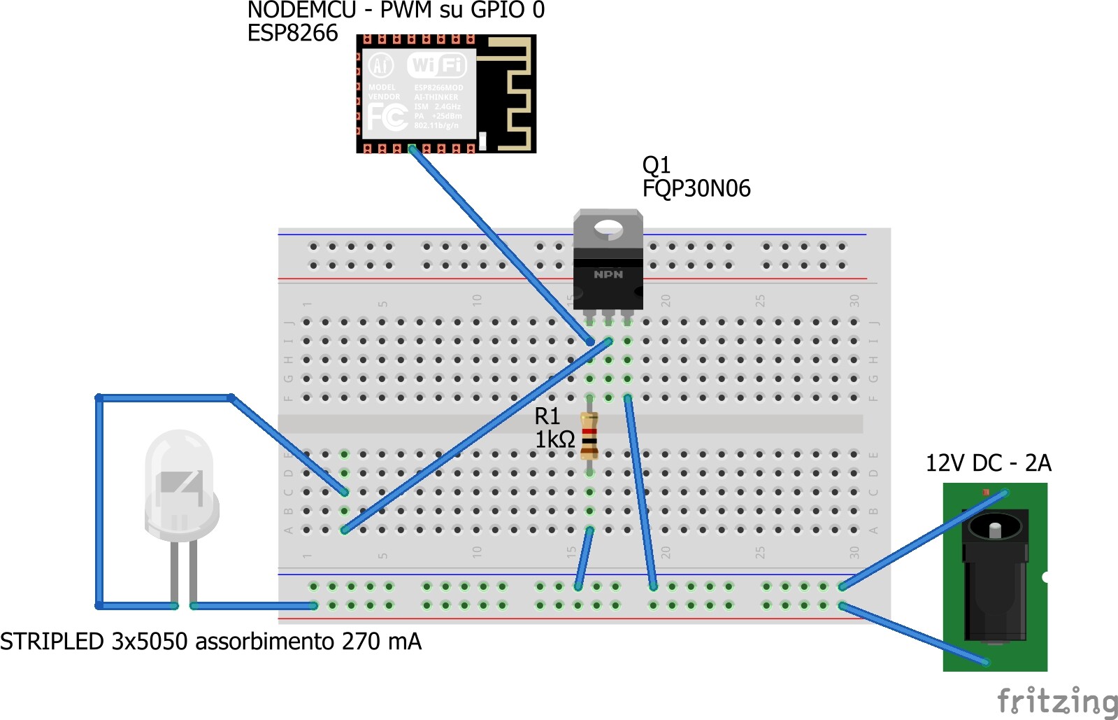 MOSFET per pilotare striscia LED - Hardware - Arduino Forum