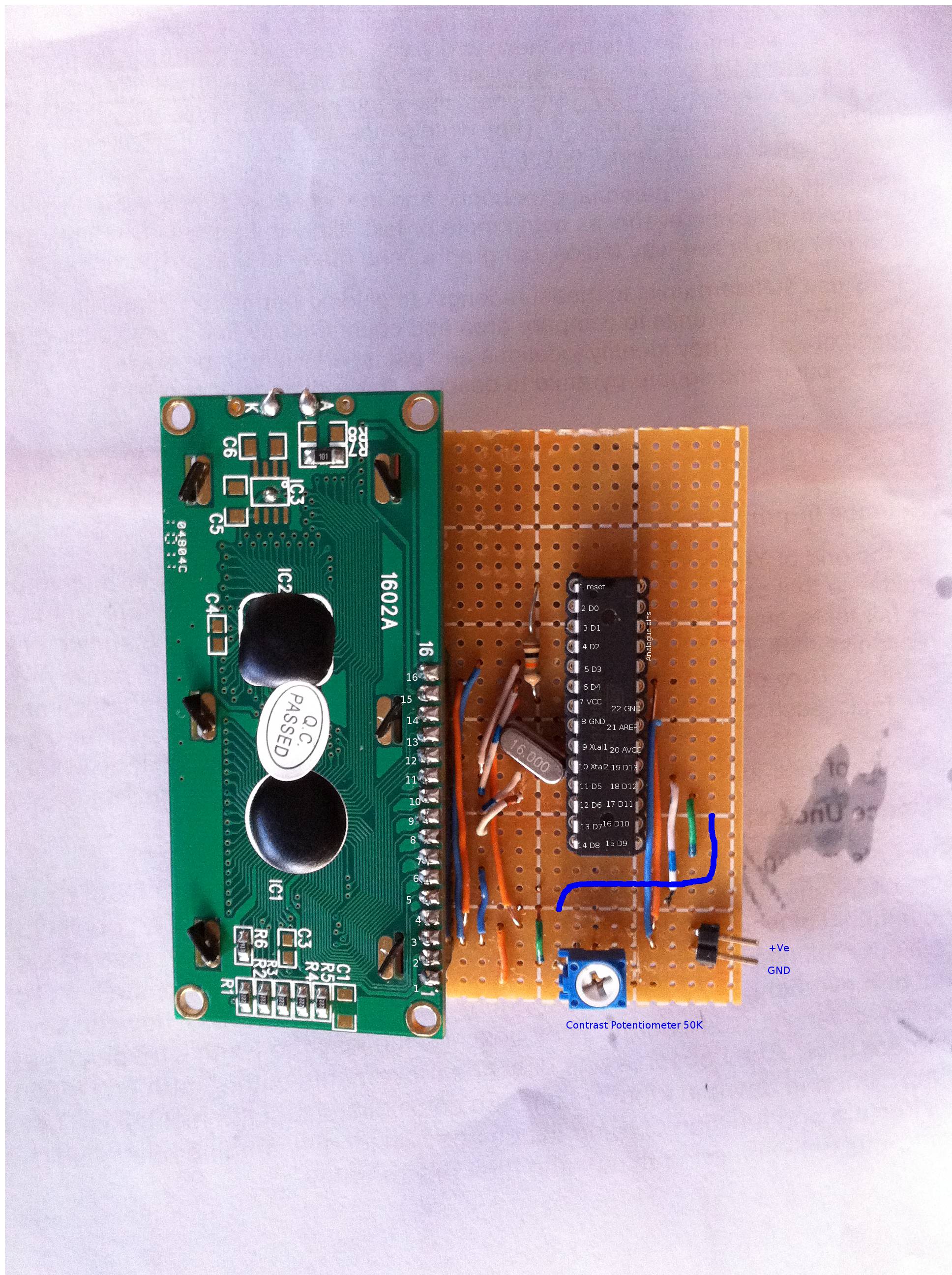 1602A ks0066 issues with breadboard arduino - Displays - Arduino Forum