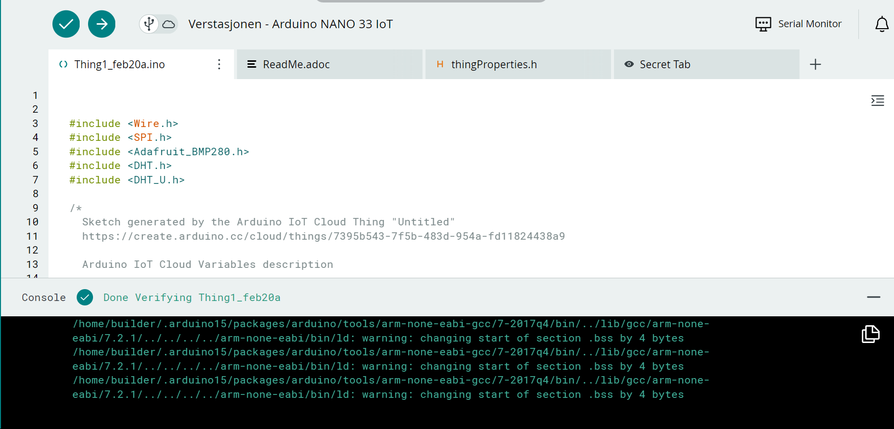 Nano 33 iot upload issue - Cloud Editor - Arduino Forum