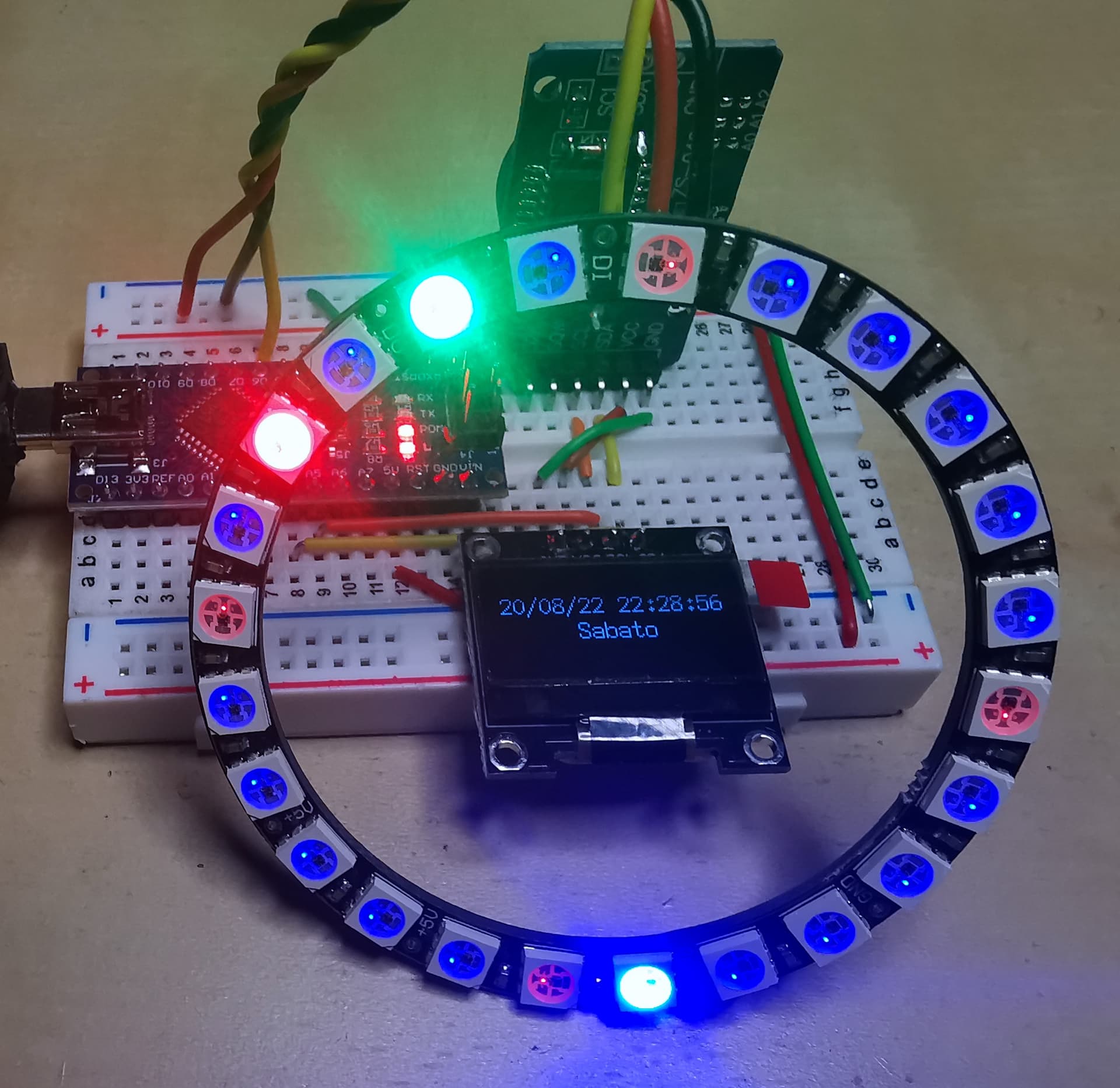 Orologio a led circolare neopixel - Hardware - Arduino Forum