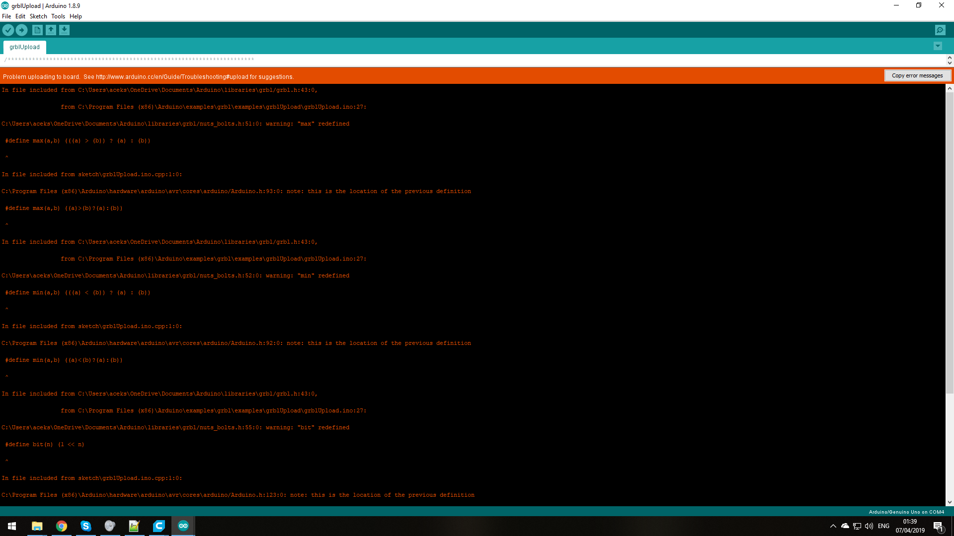 Problems Installing Sketch On Arduino Uno Programming Arduino Forum 5875