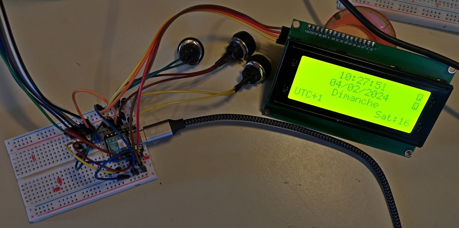 Horloge TrÈs Précise Pilotée Par Gps Avec Arduino Nano Réalisations Et Projets Finis Arduino