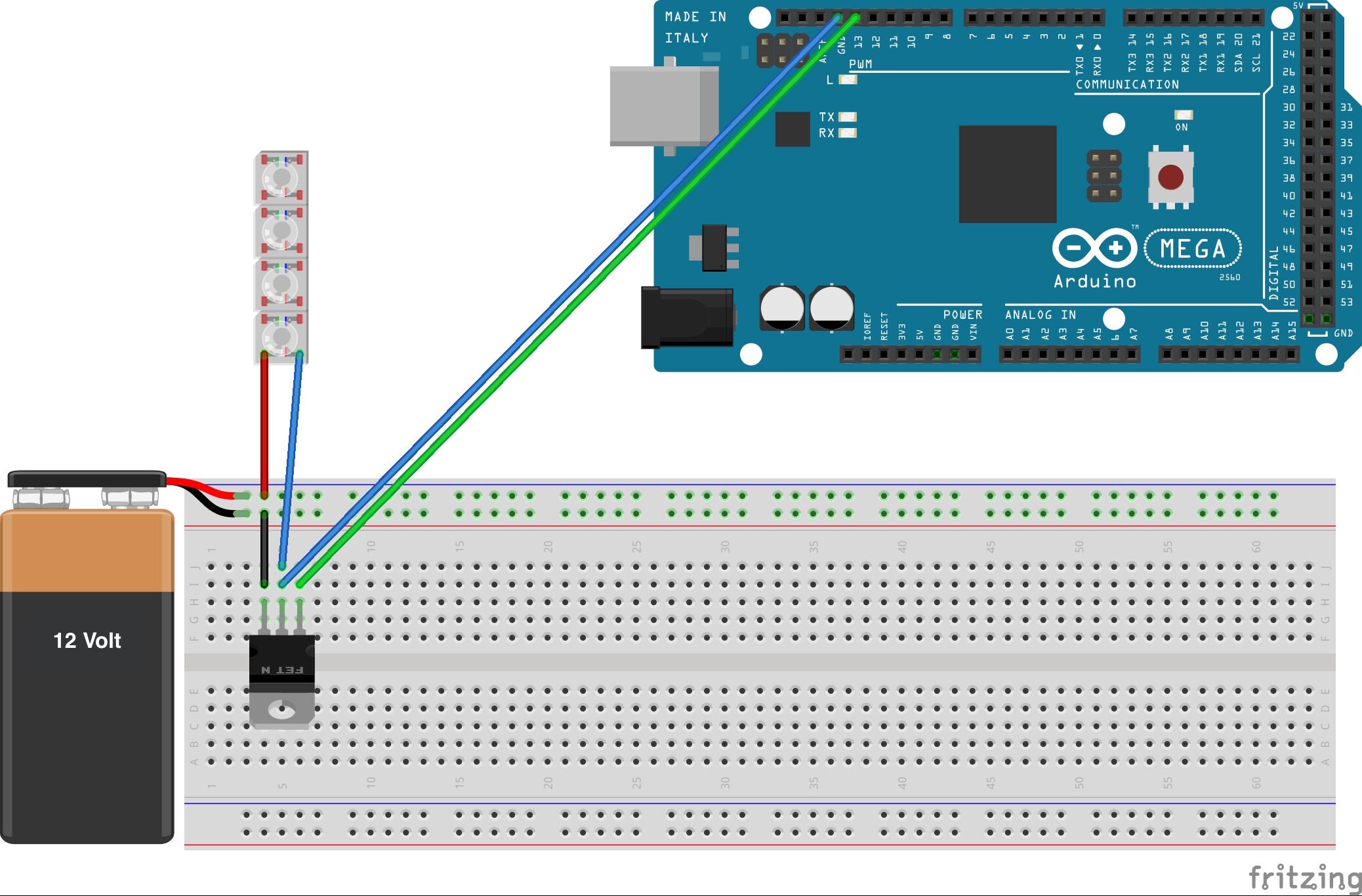 Strisce Led a 12 volt - Generale - Arduino Forum