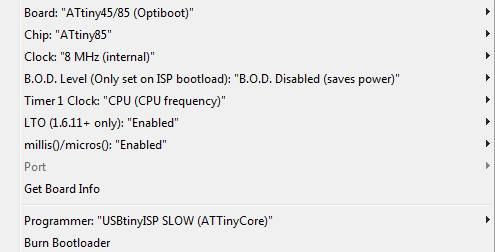 [SOLVED] ATtiny85, ATTinyCore .need a lead on a tuner program, Optiboot ...