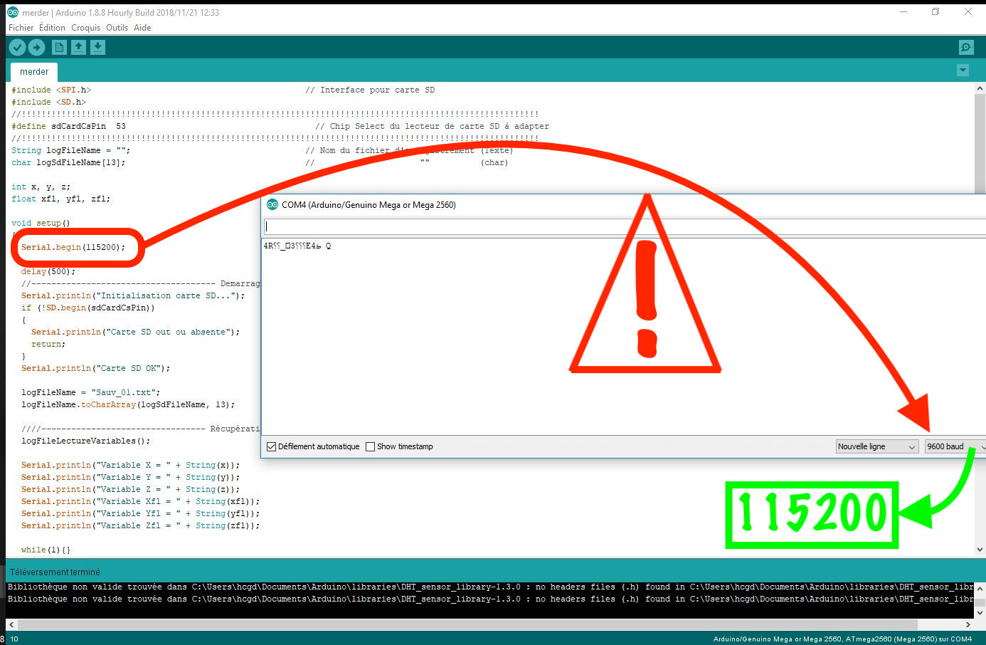carte SD lecture/ écriture - Français - Arduino Forum
