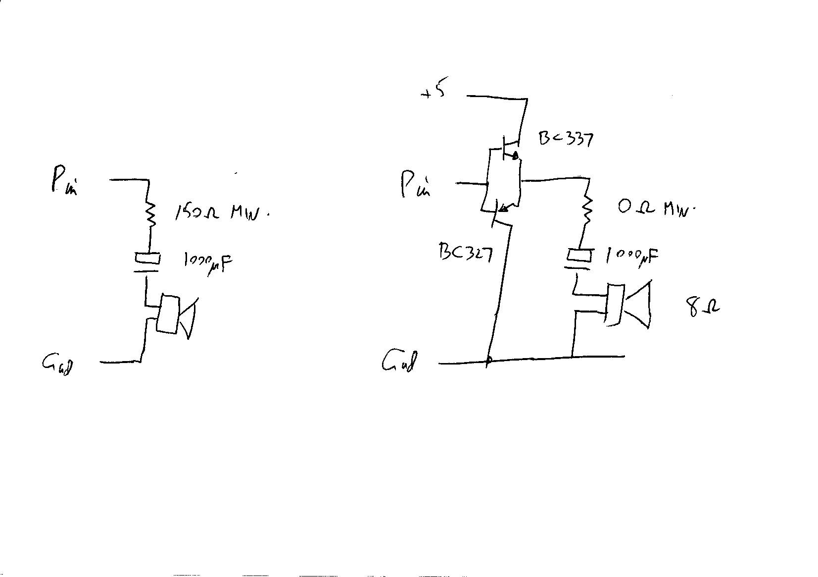 How do I not blow a 0.5W 8 ohm speaker? - General Electronics - Arduino ...