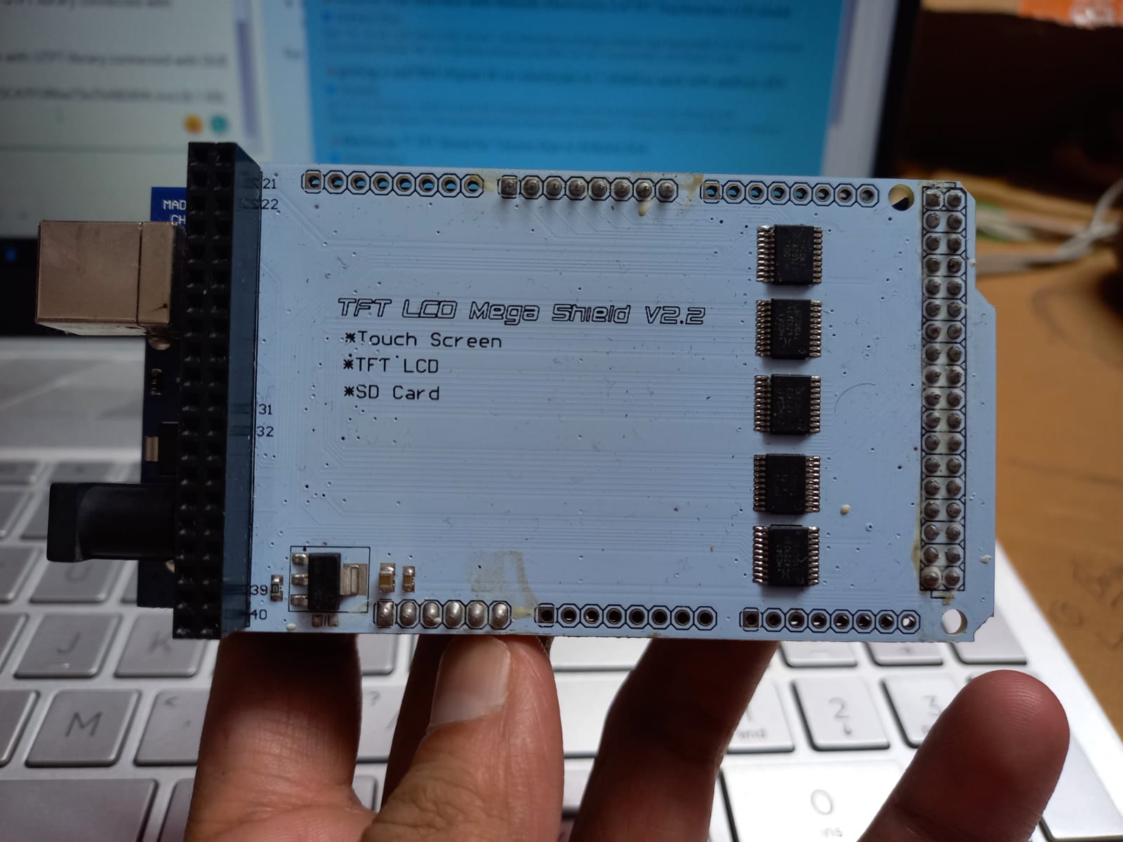 Cannot interface Due + elechouse tft Shield V2.1 + TFT_320QDT_9341, with Boiana_EQ code ...