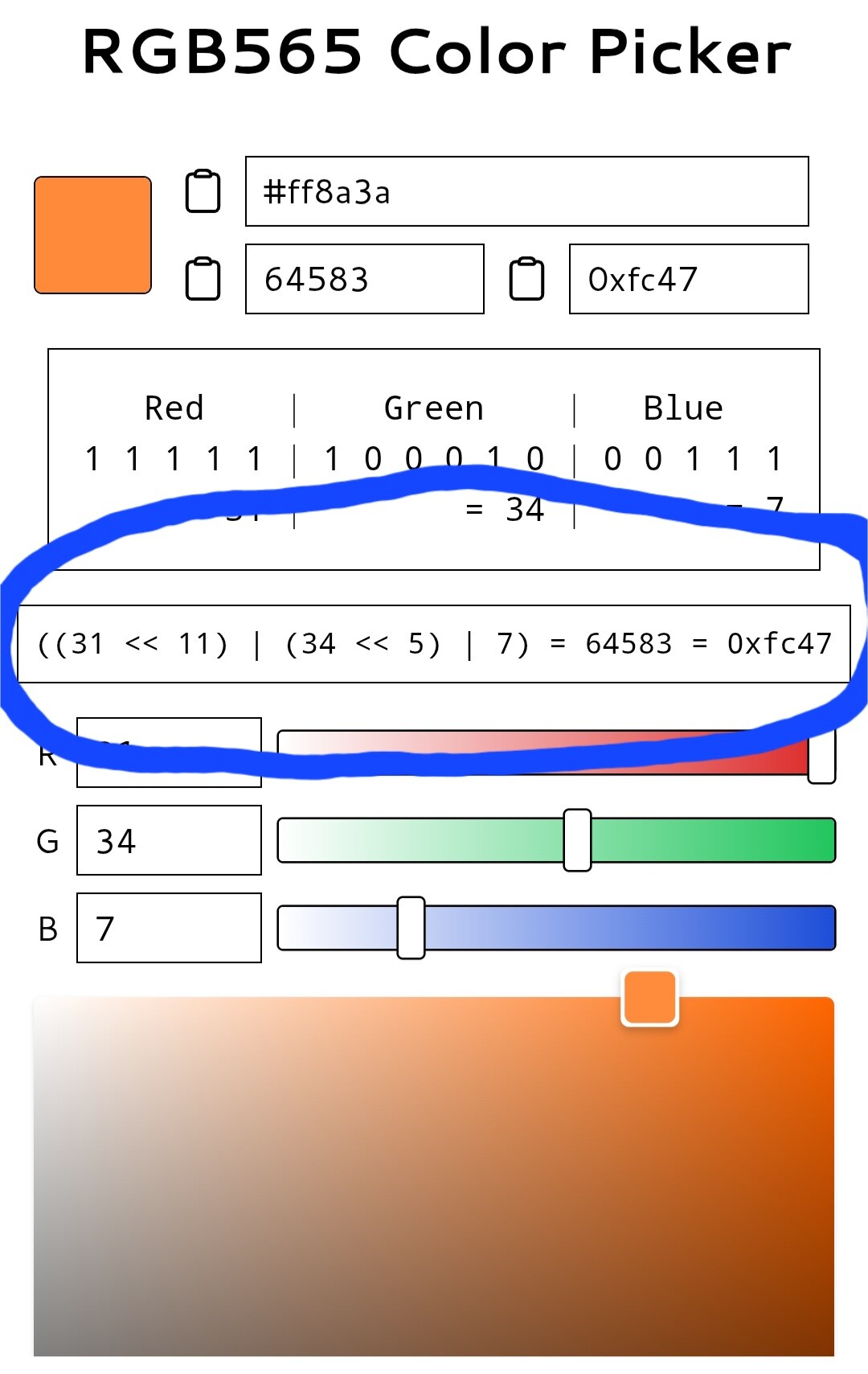 FYI: Inverted color RGB565 on the ST7796S display - Displays - Arduino ...