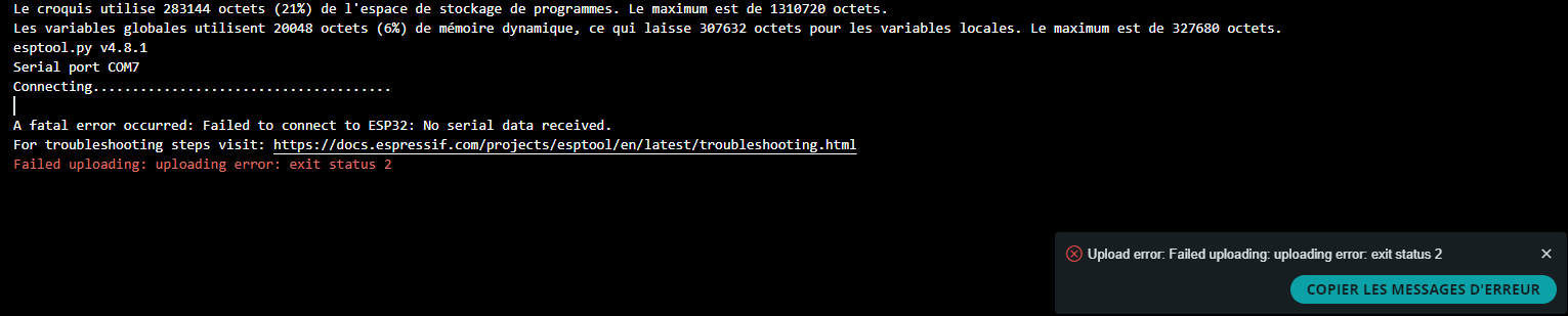 Programmation Esp32 Wroom Français Arduino Forum 8400