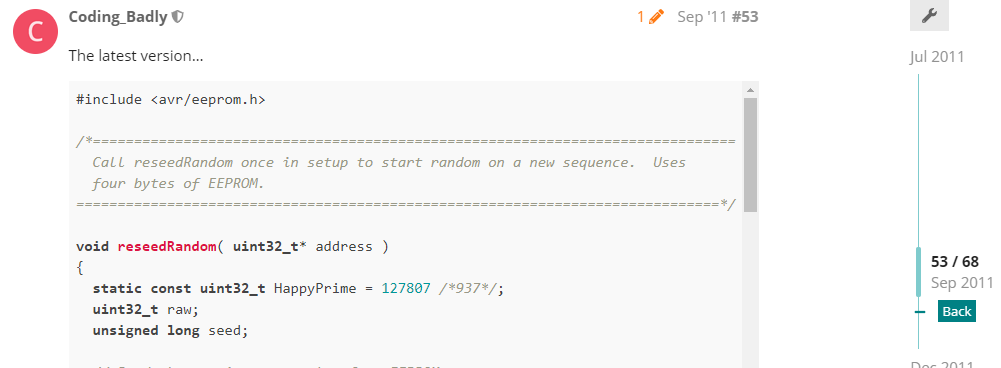 Reseed / True random on Arduino Nano every - Libraries - Arduino Forum