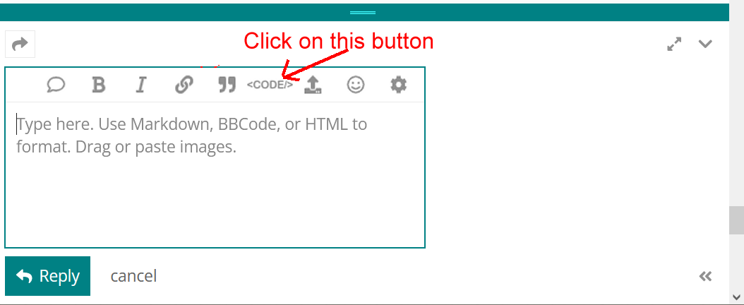 Make experienced users help: two ways to quickly post code as a code ...