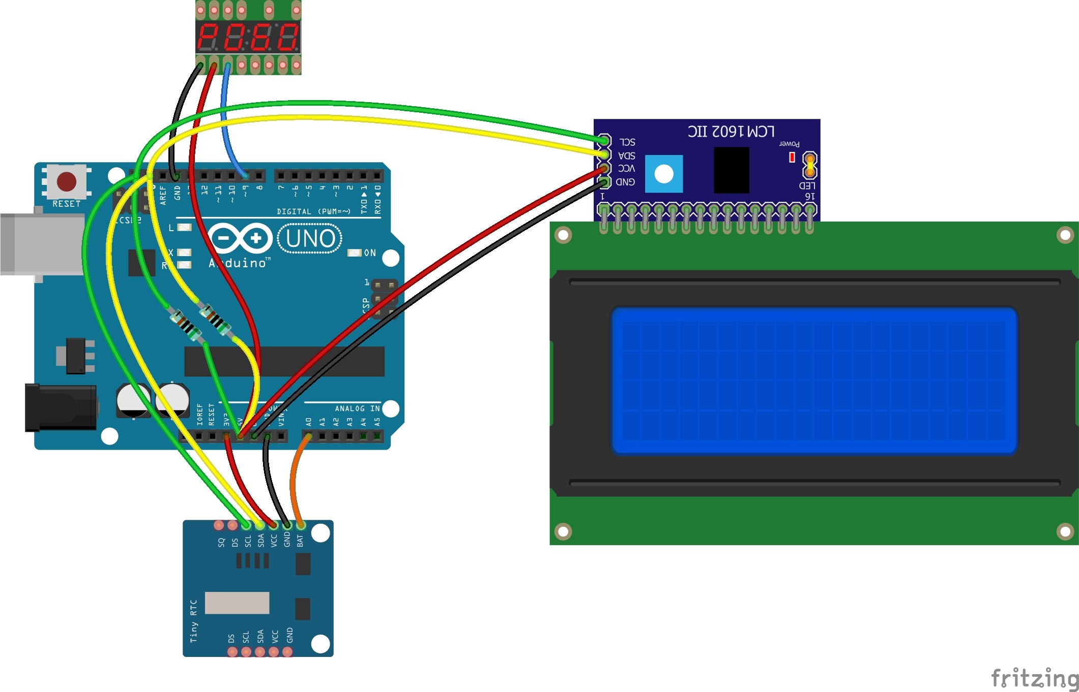 Voltmetro abbassa tensione del ds1307 - Generale - Arduino Forum