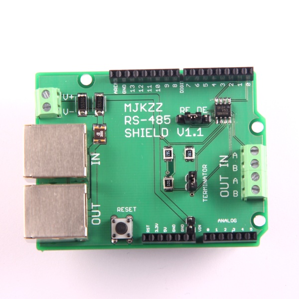 Arduino RS485 DMX Shield with Cat5 Cabling and Optional Power Supply ...