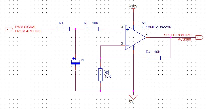 Simulate a 10k 10v potentiometer with arduino for a motor with inverter ...