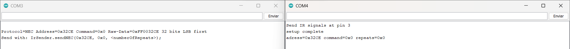 Trouble Sending Nec Message With Irsend Programming Arduino Forum
