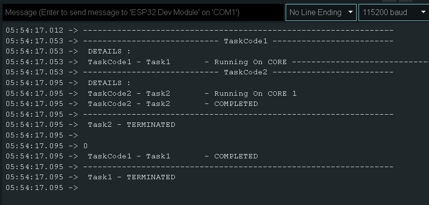 Esp32 Getting To The Core Of The Task Bar Sport Arduino Forum 5470
