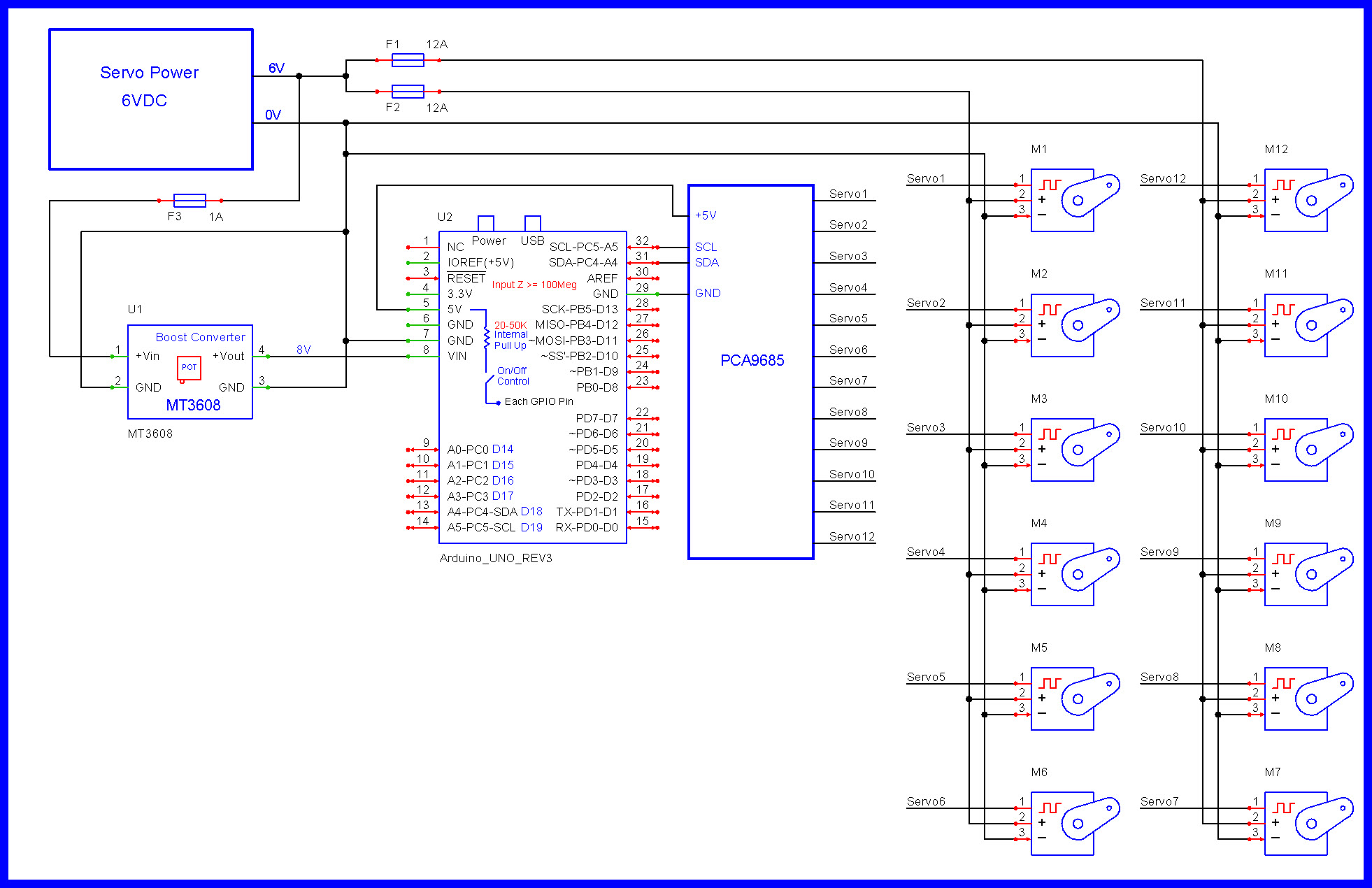 12 Servo power suplly - Robotics - Arduino Forum