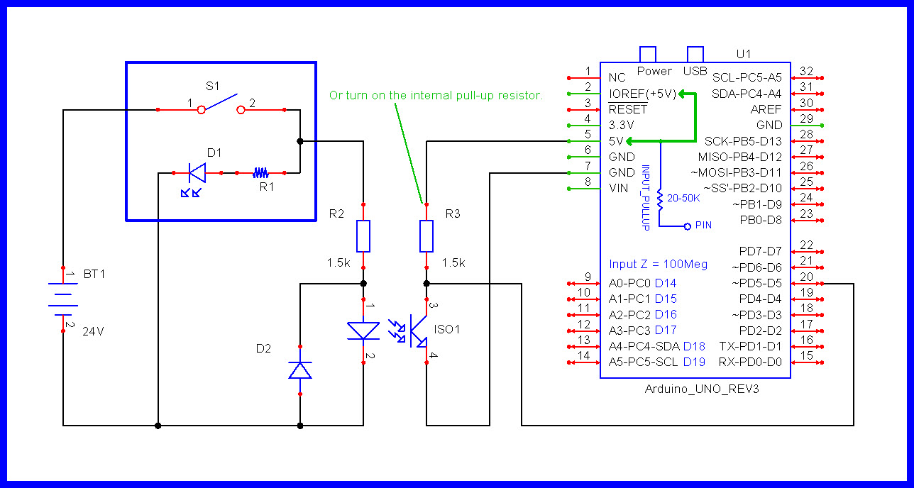 Led on with optocoupler and output - General Electronics - Arduino Forum