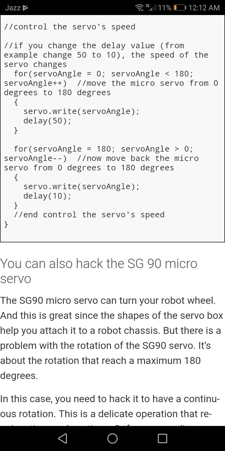 SG90 Servo Issue - General Electronics - Arduino Forum