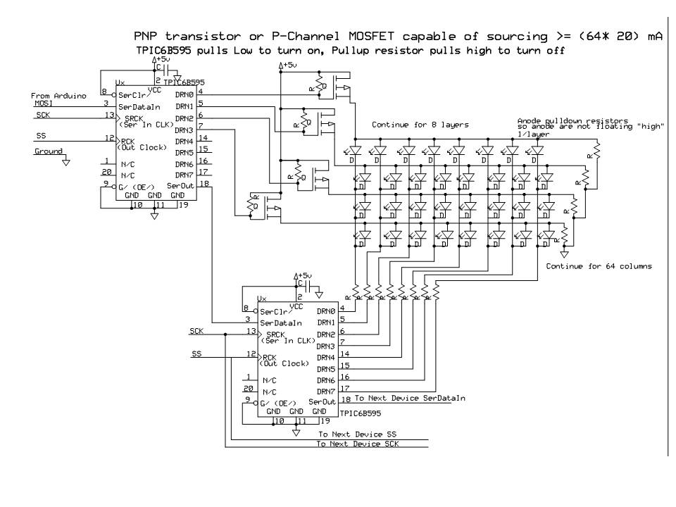 8x8x8 multiplexed LED cube with an Arduino Mega 2560 - Page 11 - LEDs and Multiplexing - Arduino ...