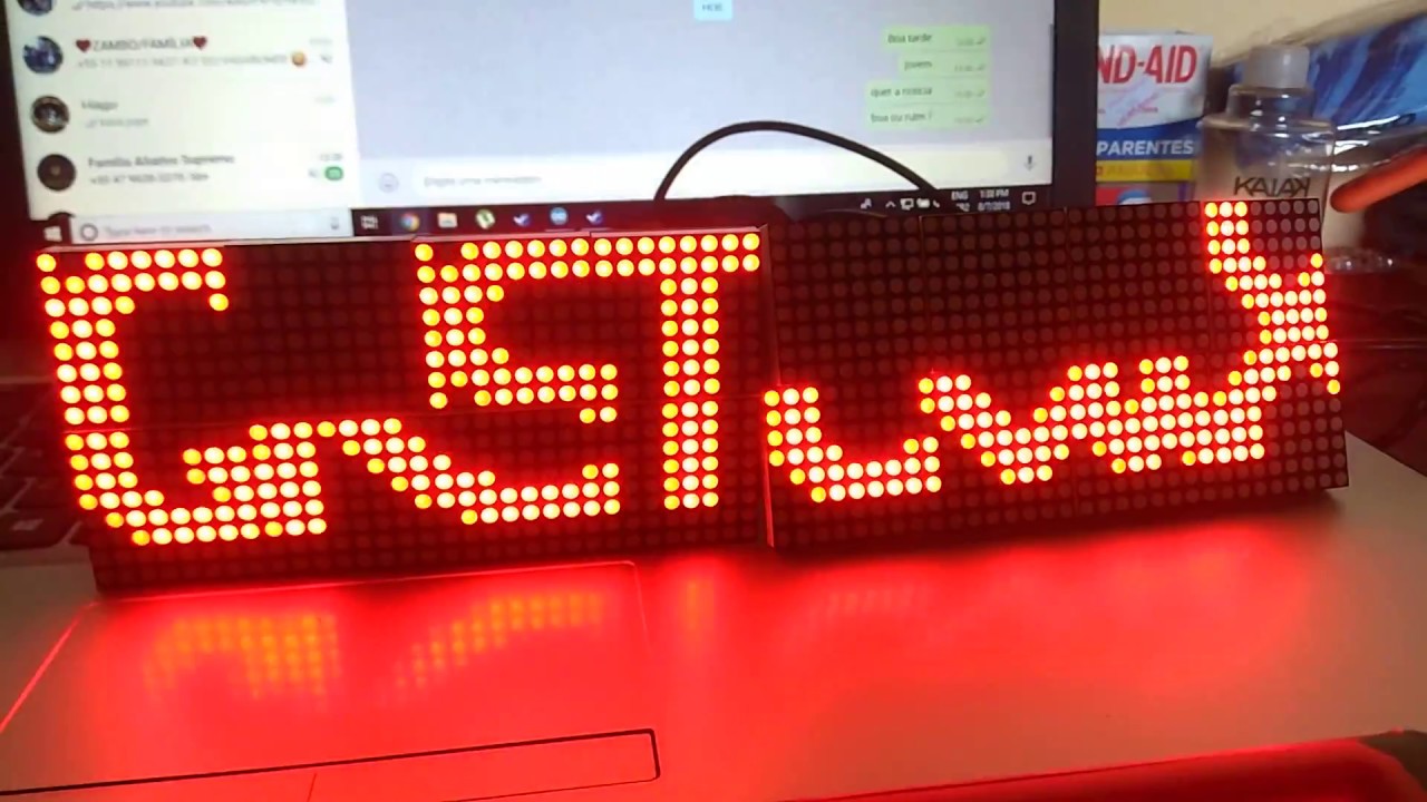 LED matrix display - MD_Parola, MD_MAX72xx and MD_MAXPanel - Page 68 ...