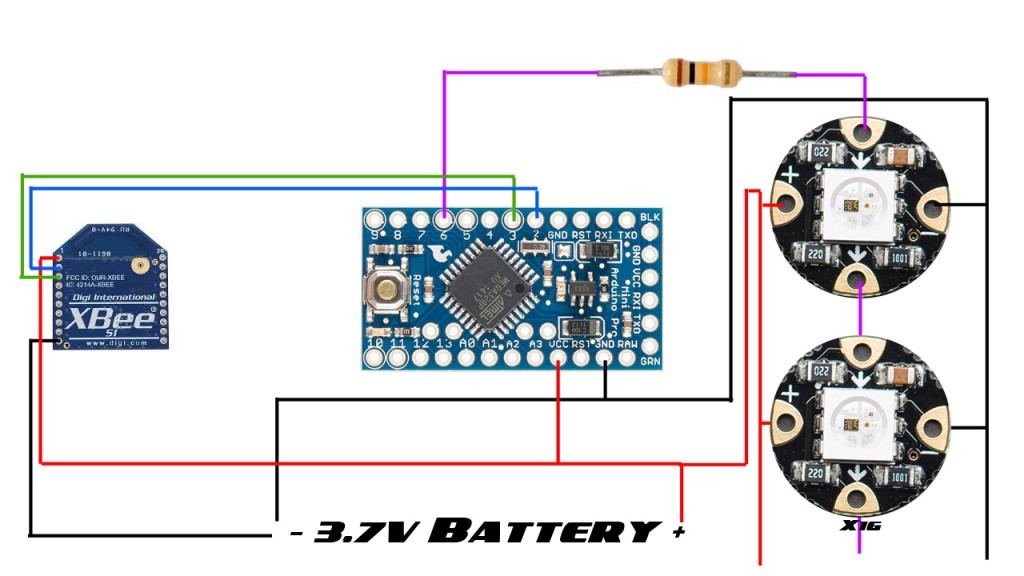 How do I power on/off LEDs remotely using an Arduino mini? - General ...