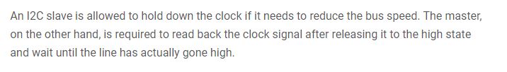 How To Disable Clock Stretching On The I2c Protocol Programming Arduino Forum