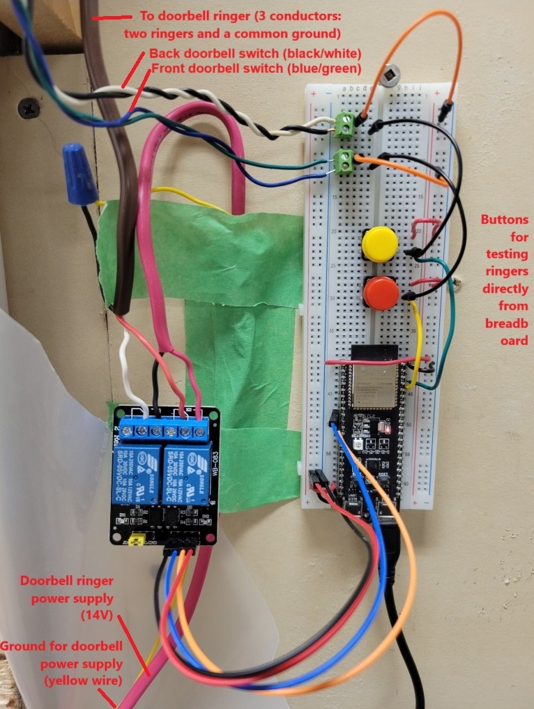 Relay fires eroneously on ESP32 doorbell signal system - General Guidance - Arduino Forum