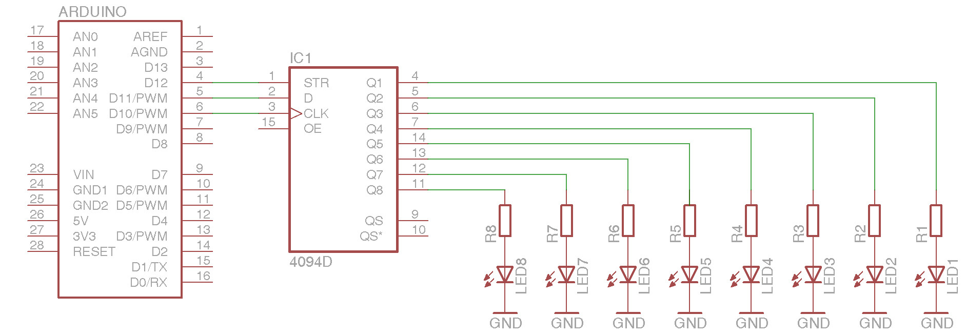 Interface Arduino Unowith CD4094 - Programming - Arduino Forum