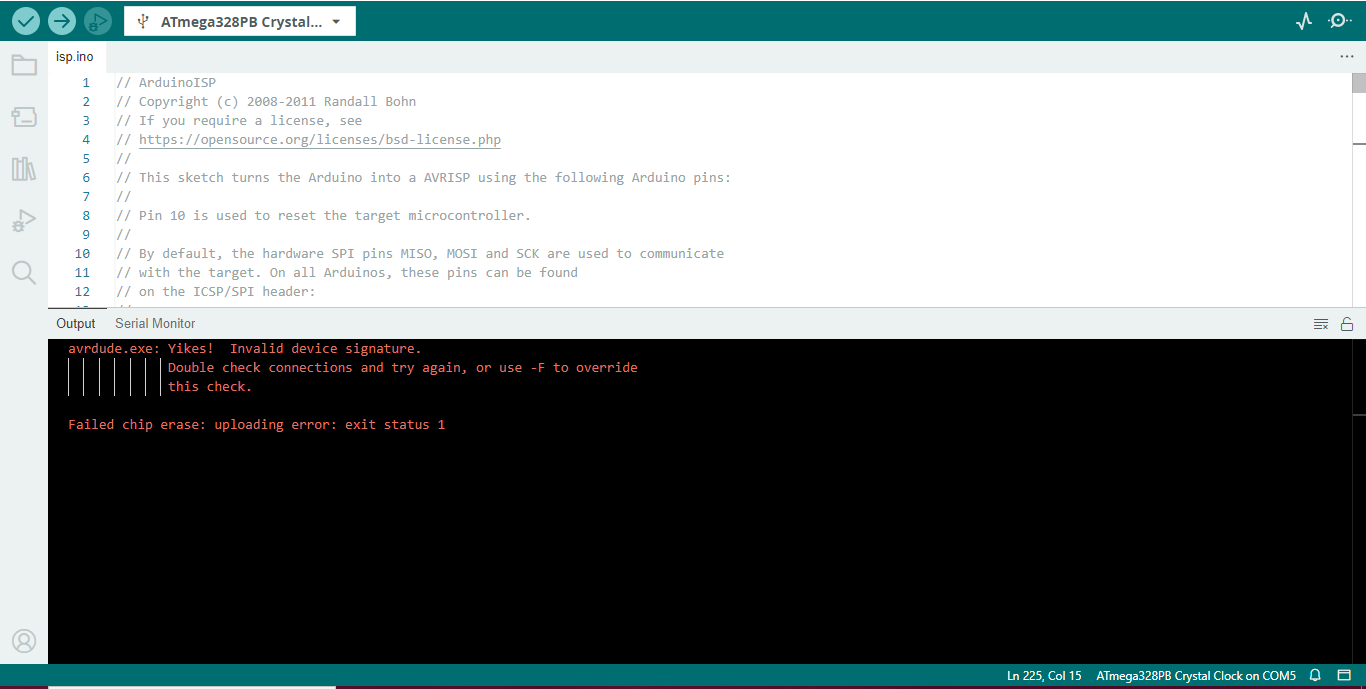 Atmega328pb-mu bootloader invalid signature 000000 - Uploading - Arduino Forum
