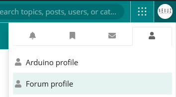 New Arduino Profile and Forum Profile separated usernames now ...