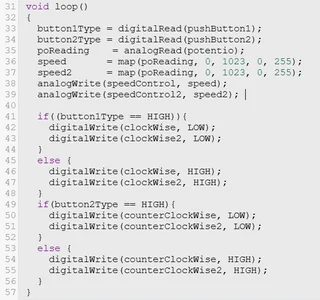 How to make a motor work for a specific duration when push button pressed once (works like a ...