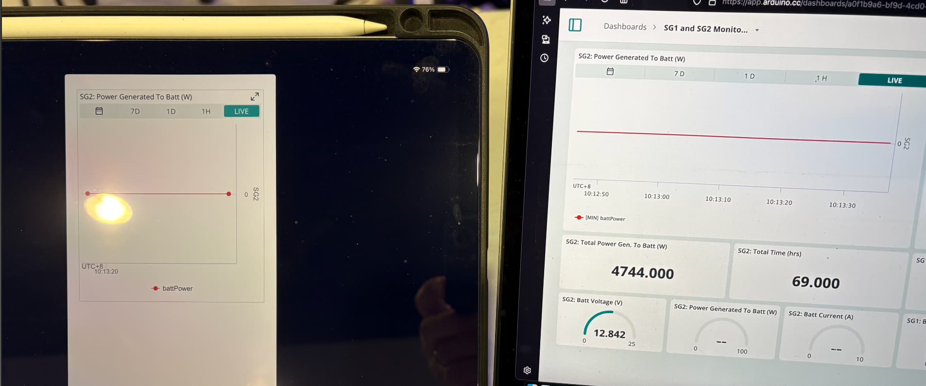 Web Chart Live widget not updating But Remote App is fine - Cloud IoT - Arduino Forum