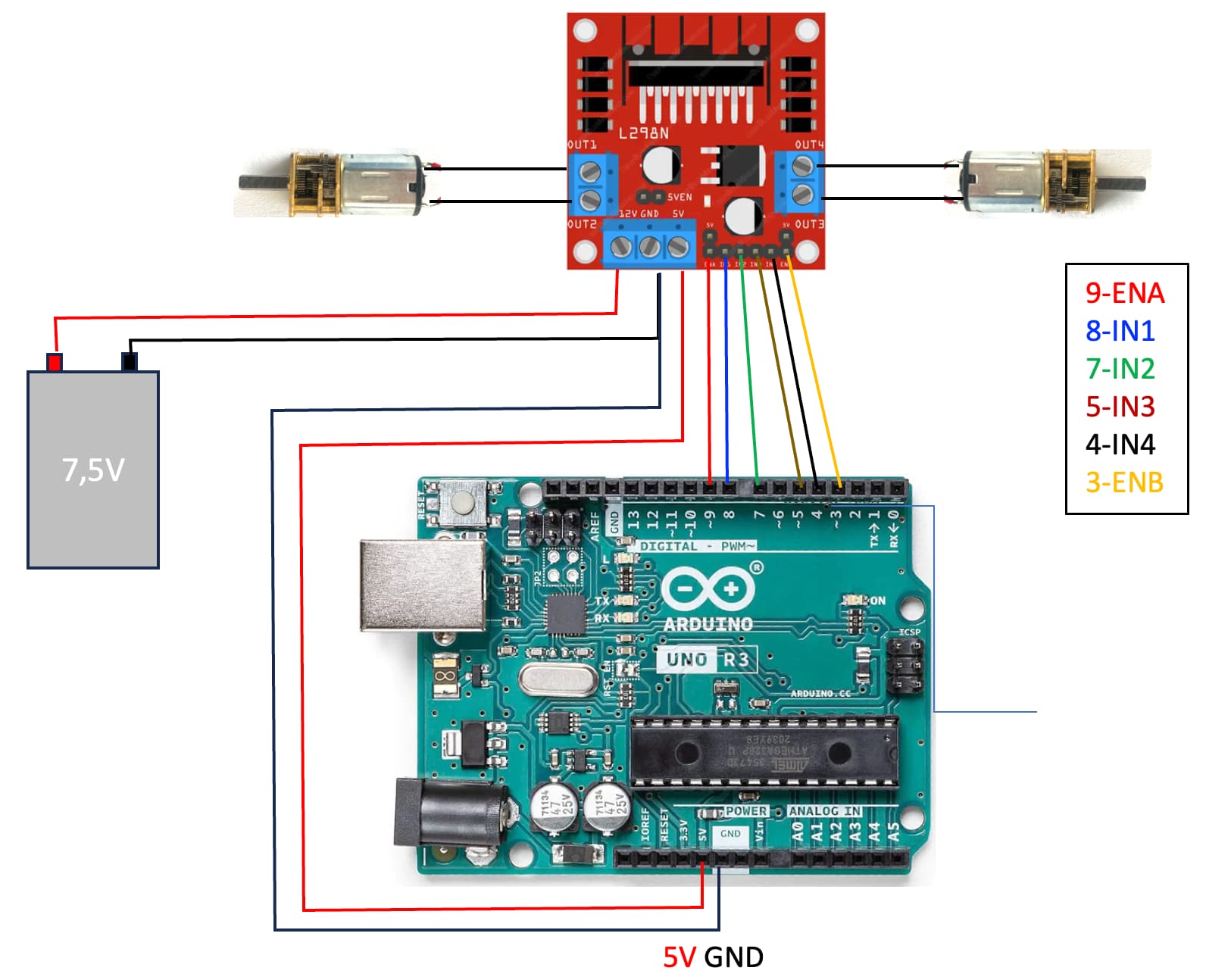 L298N - Motor A will not reverse - Motors, Mechanics, Power and CNC - Arduino Forum
