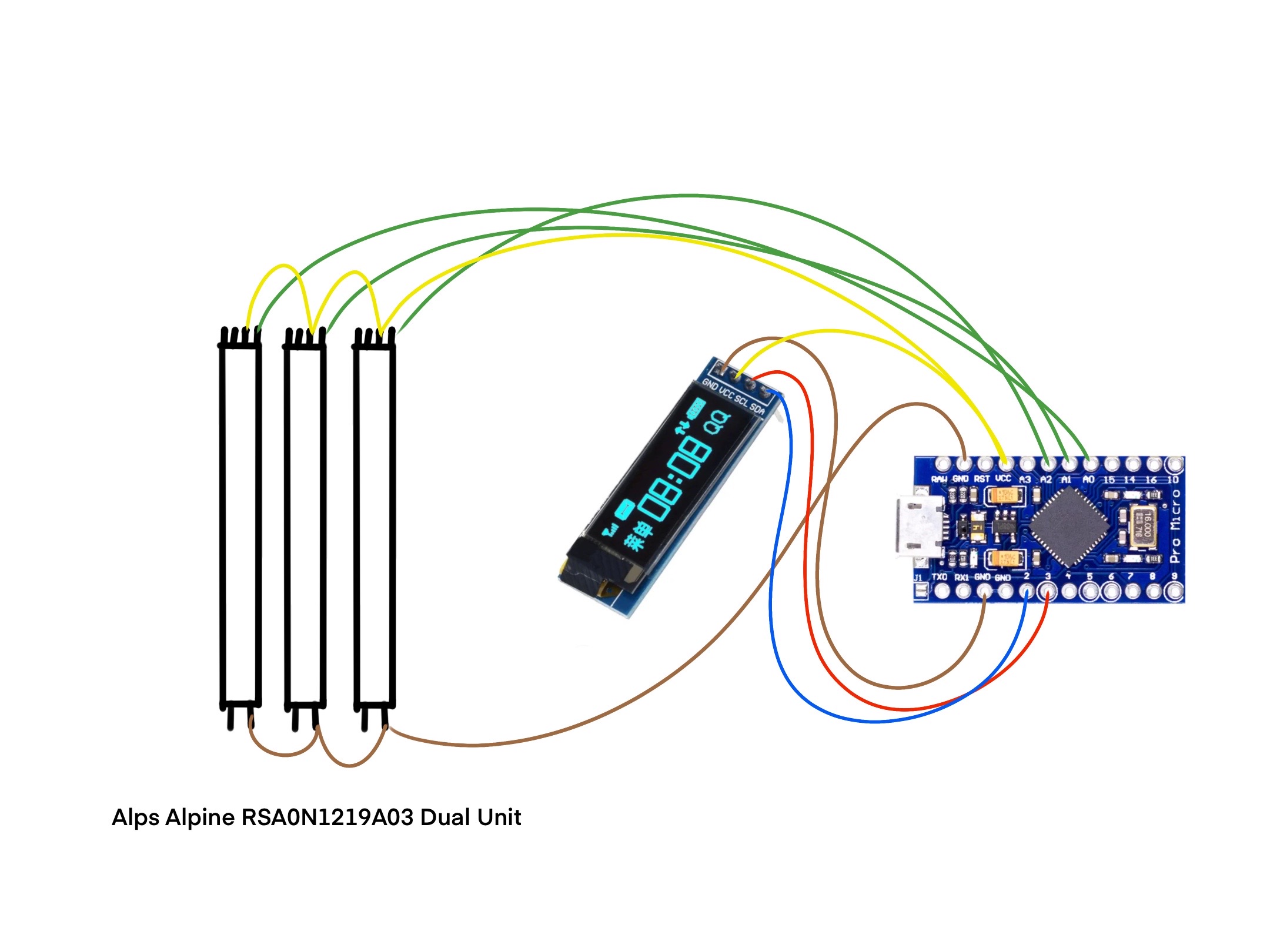 3 Potentiometers Arduino Pro Micro And Oled Vcc Chain Cause Arduino Shut Off General