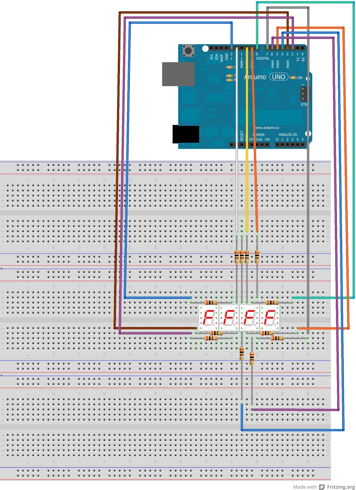 Seven segment display - Digitos com luz fraca - Português - Arduino Forum