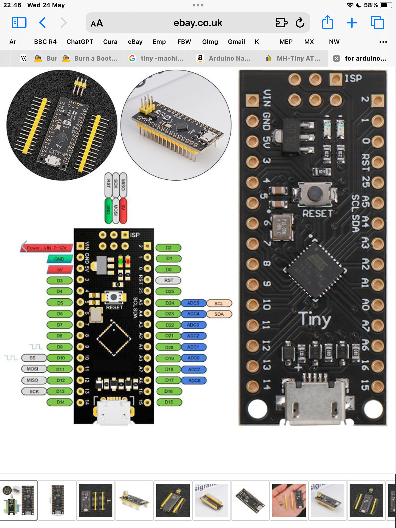 Tiny Clone Not On List What Equivalent Programming Arduino Forum 