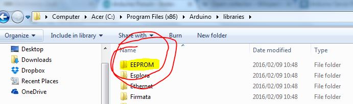 [answered] Where's the EEPROM library.... - Programming - Arduino Forum
