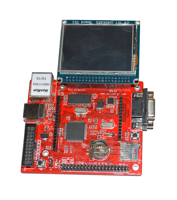Spruce Soliddigi Stm32 Arduino Compatible Board With Lcd Hardware Development Arduino Forum