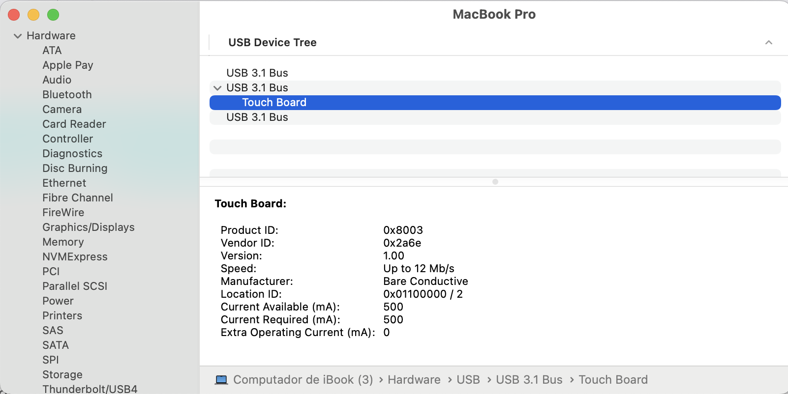 Bare Conductive Touch Board unrecognizable - 3rd Party Boards - Arduino ...