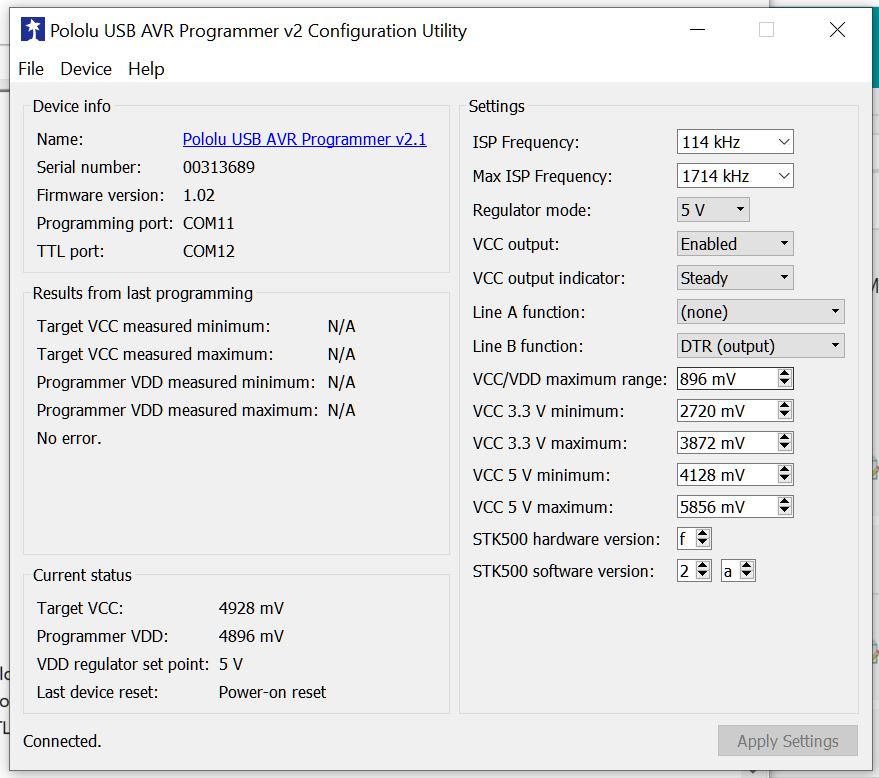 Pololu Programmer V2.1 - 3rd Party Boards - Arduino Forum