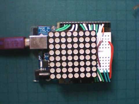 Dozens of chasing LEDs as fancy text - LEDs and Multiplexing - Arduino ...