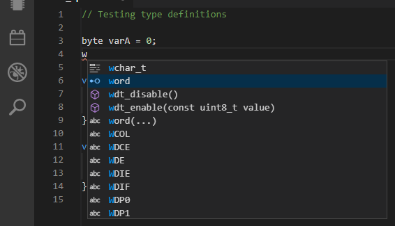 Type names byte and word - IDE 2.x - Arduino Forum