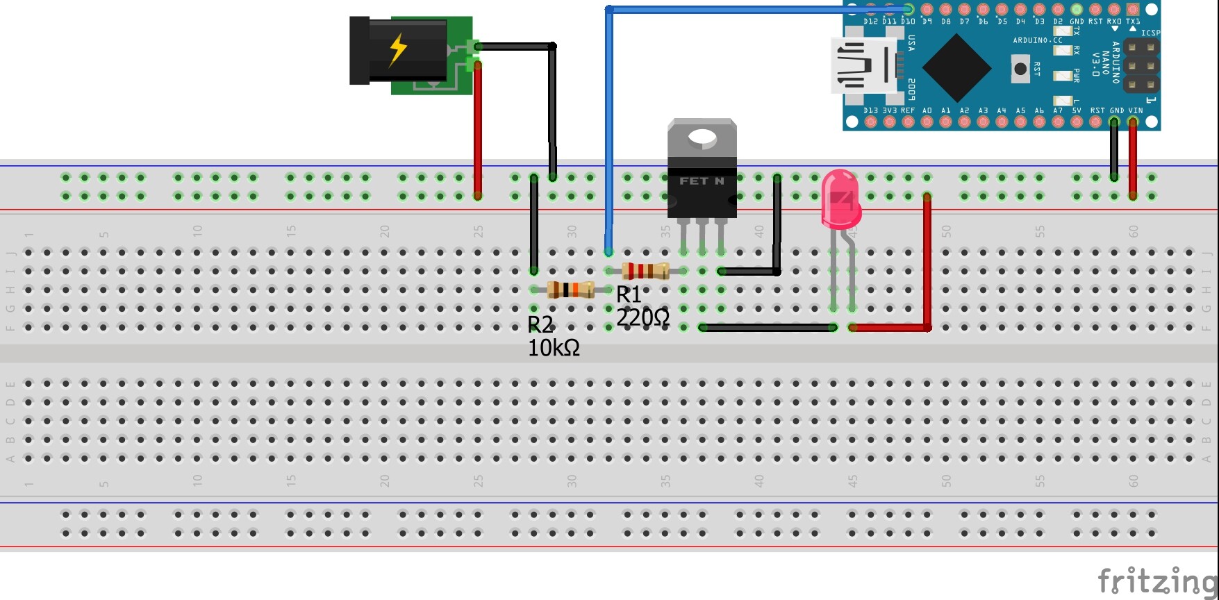 Irf540n schaltet nie ganz ab - Deutsch - Arduino Forum