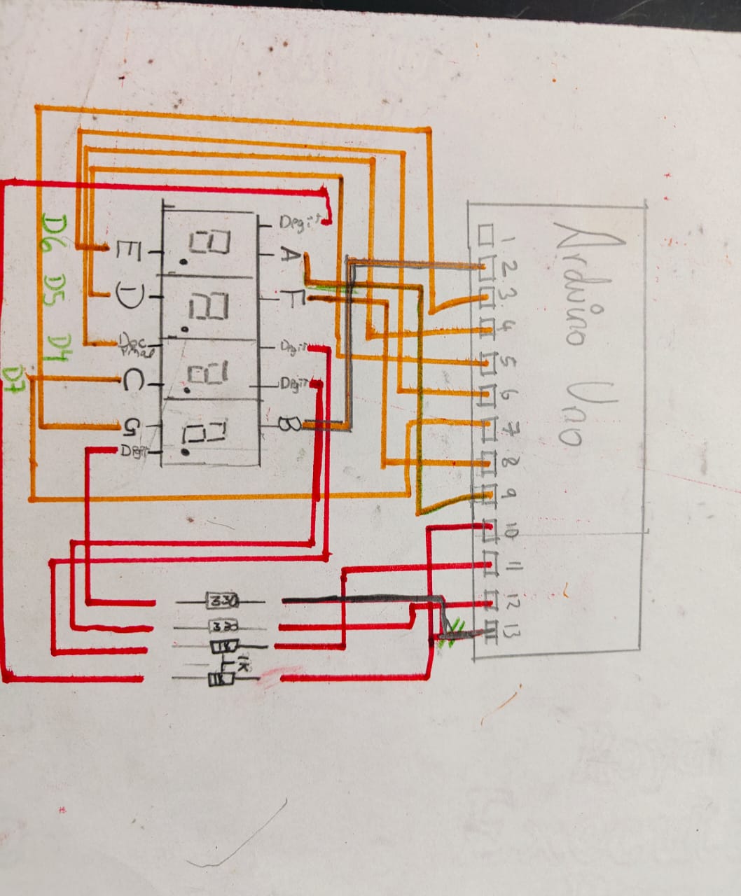 Malfunctioning 4 Digit7 Segment Display Page 4 Leds And Multiplexing Arduino Forum