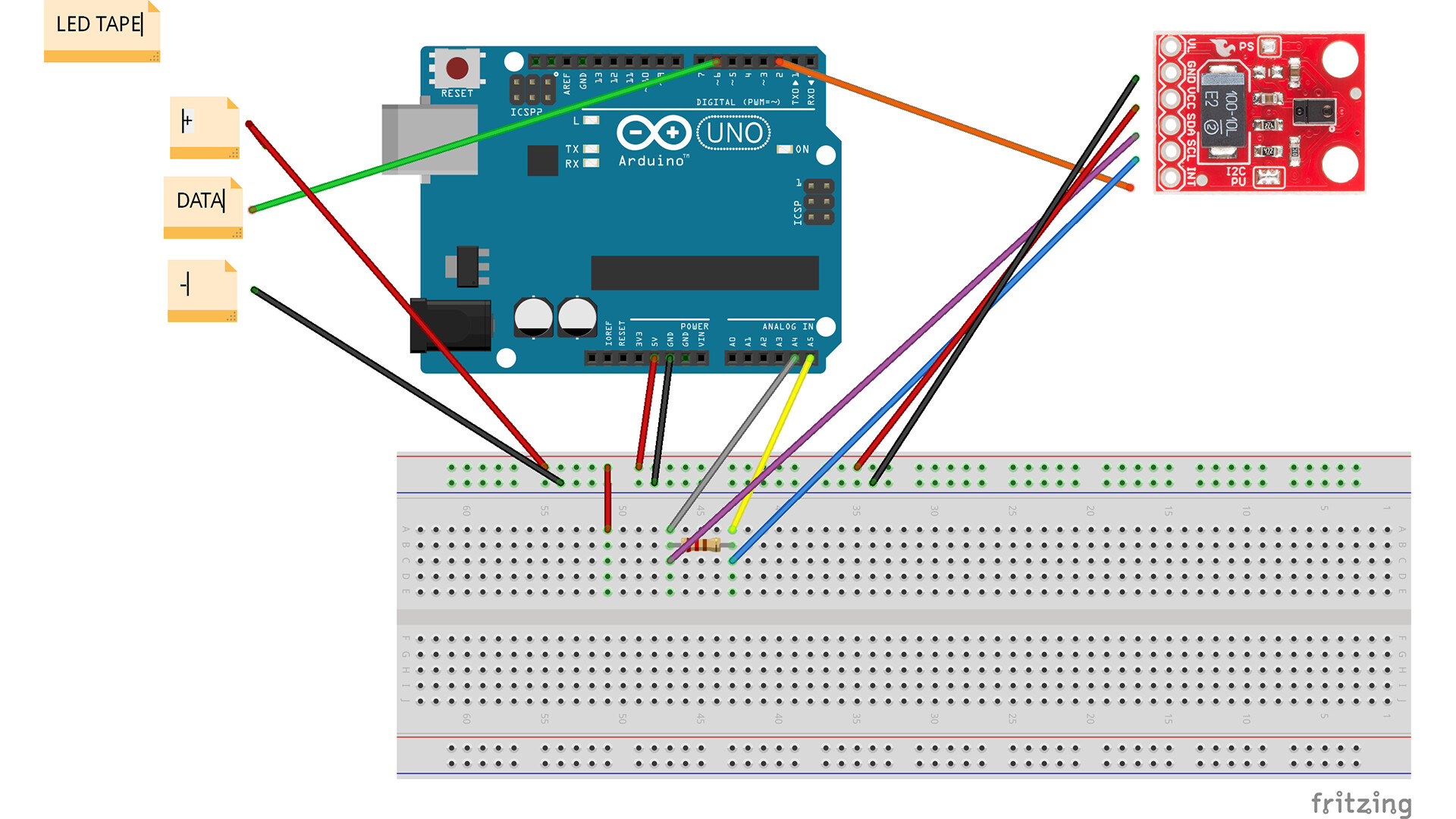 Gesture Controlled LED Tape with APDS-9960 - General Guidance - Arduino ...