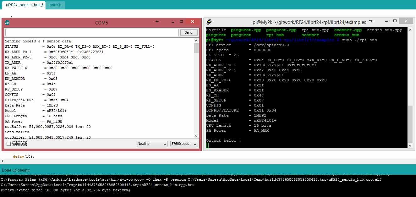 Nrf24l01 With Arduino Uno And Raspberry Pi Not Communicating Networking Protocols And