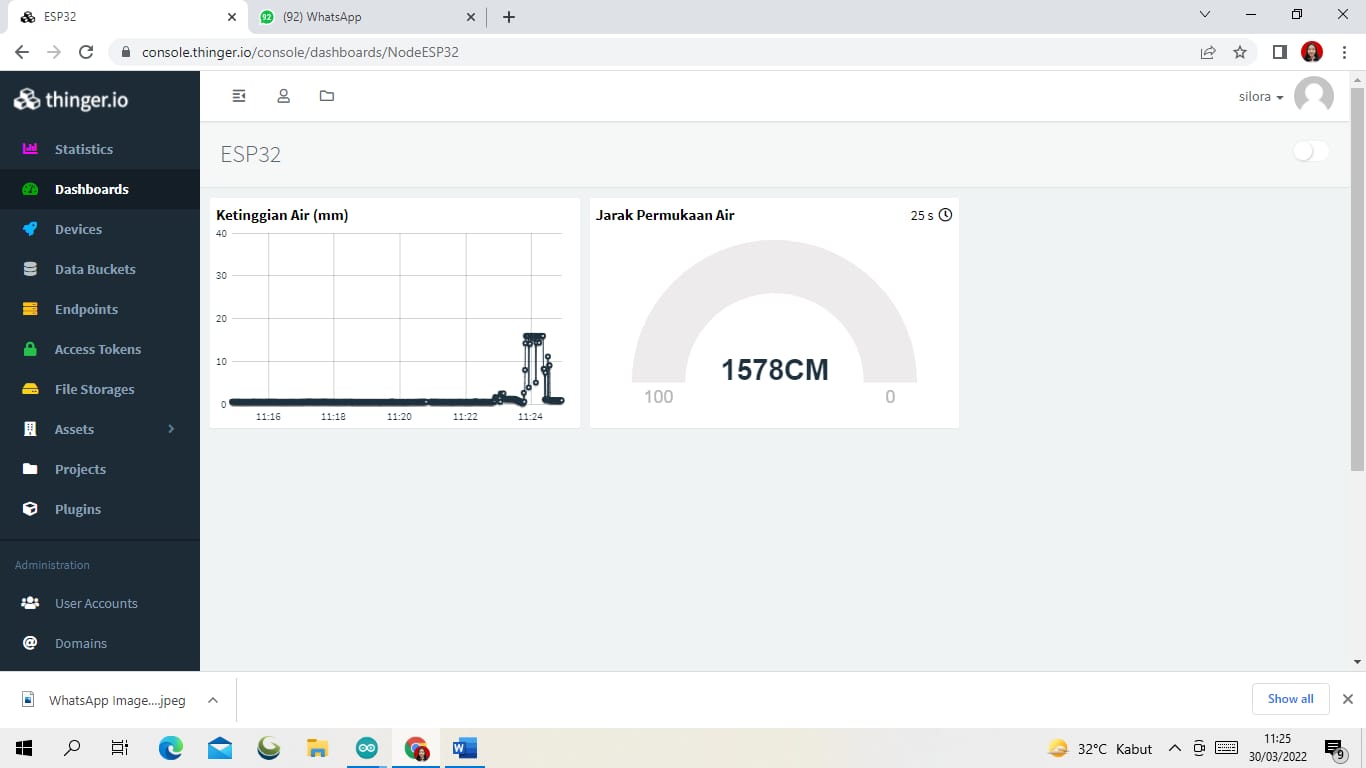 Anyone Know About Interfacing Thinger Io With Esp32 And Lora Programming Arduino Forum