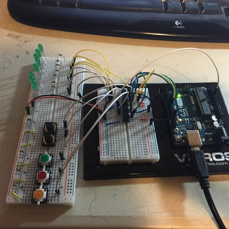 shift out LED / Shift in button inputs - Programming - Arduino Forum
